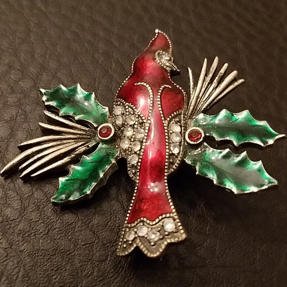 Jewelry | Cardinal Brooch | Poshmark